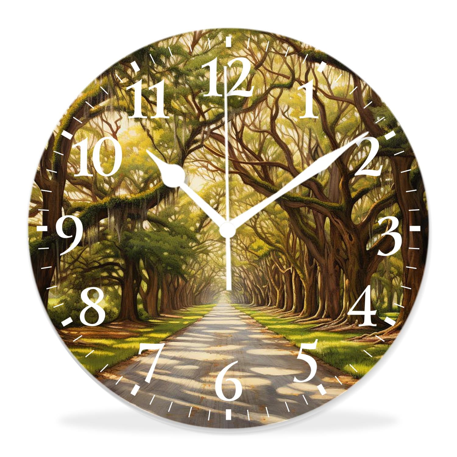 12 Inch Wall Clock Battery Operated Silent Clock Decorative for Office ...