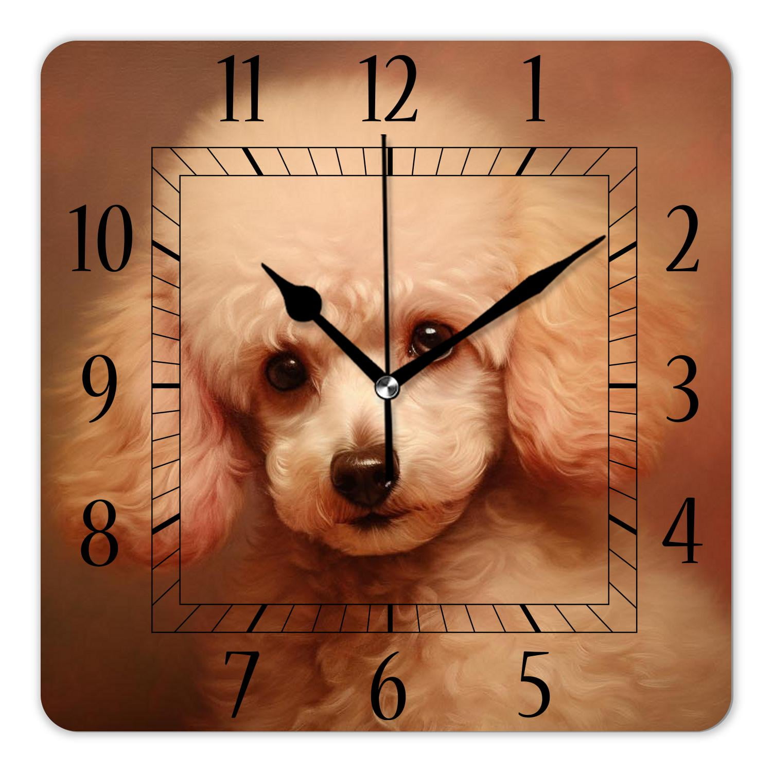 12 Inch Wall Clock Battery Operated Square Clock Decorative for Office ...