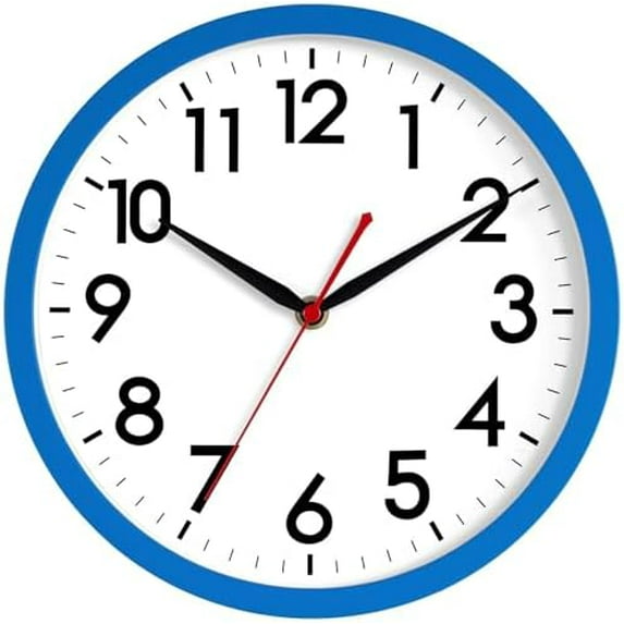 12 Inch Wall Clock Silent Non Ticking Modern Wall Clocks Battery ...