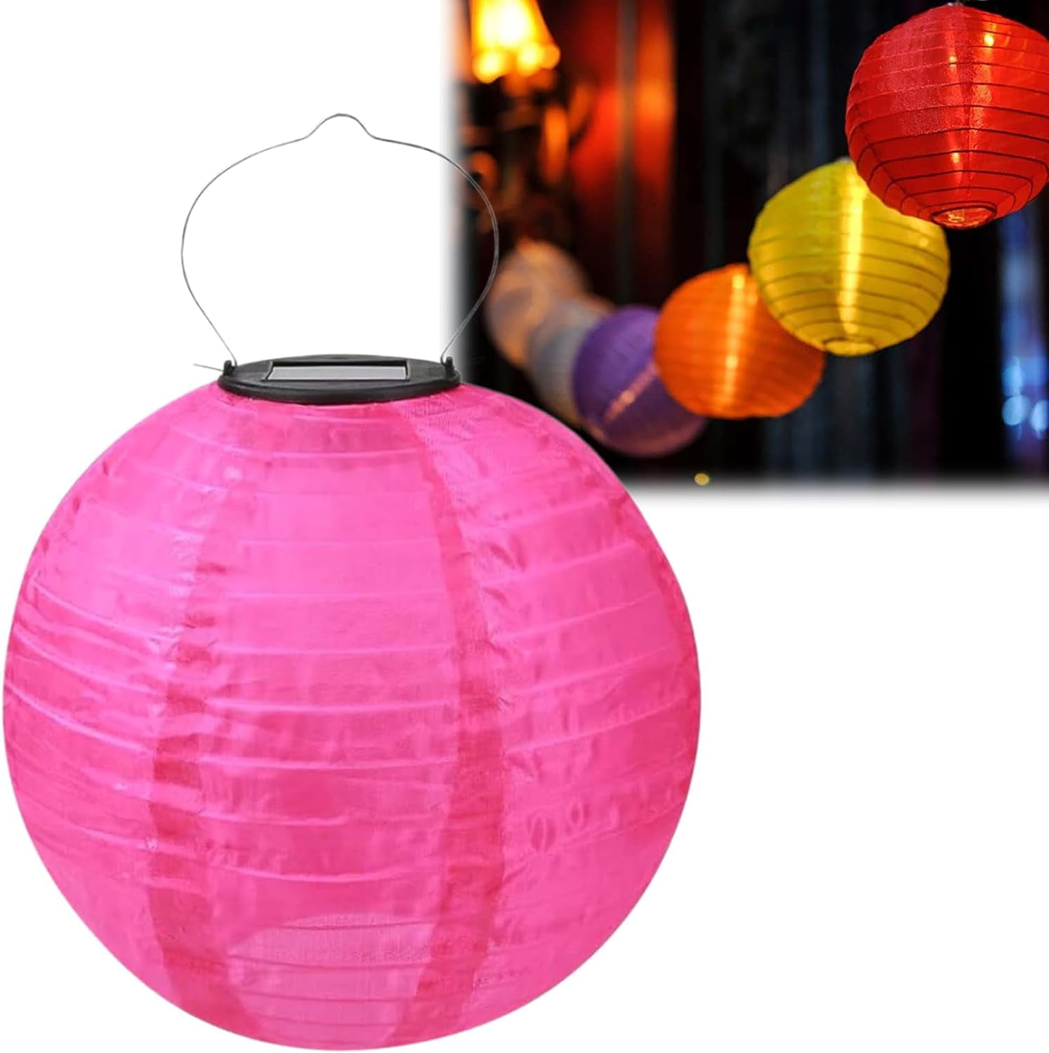 12 Inch Waterproof Solar Chinese Lantern, 2024 New Outdoor/ Indoor ...