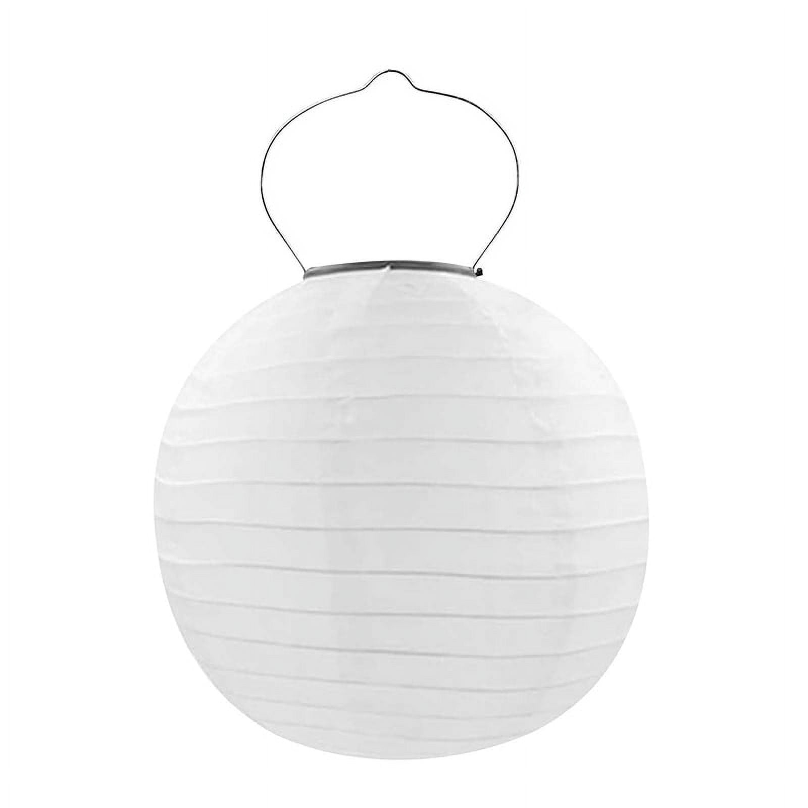12 Inch Waterproof Solar Powered Lanterns Chinese Lantern LED Lamp ...