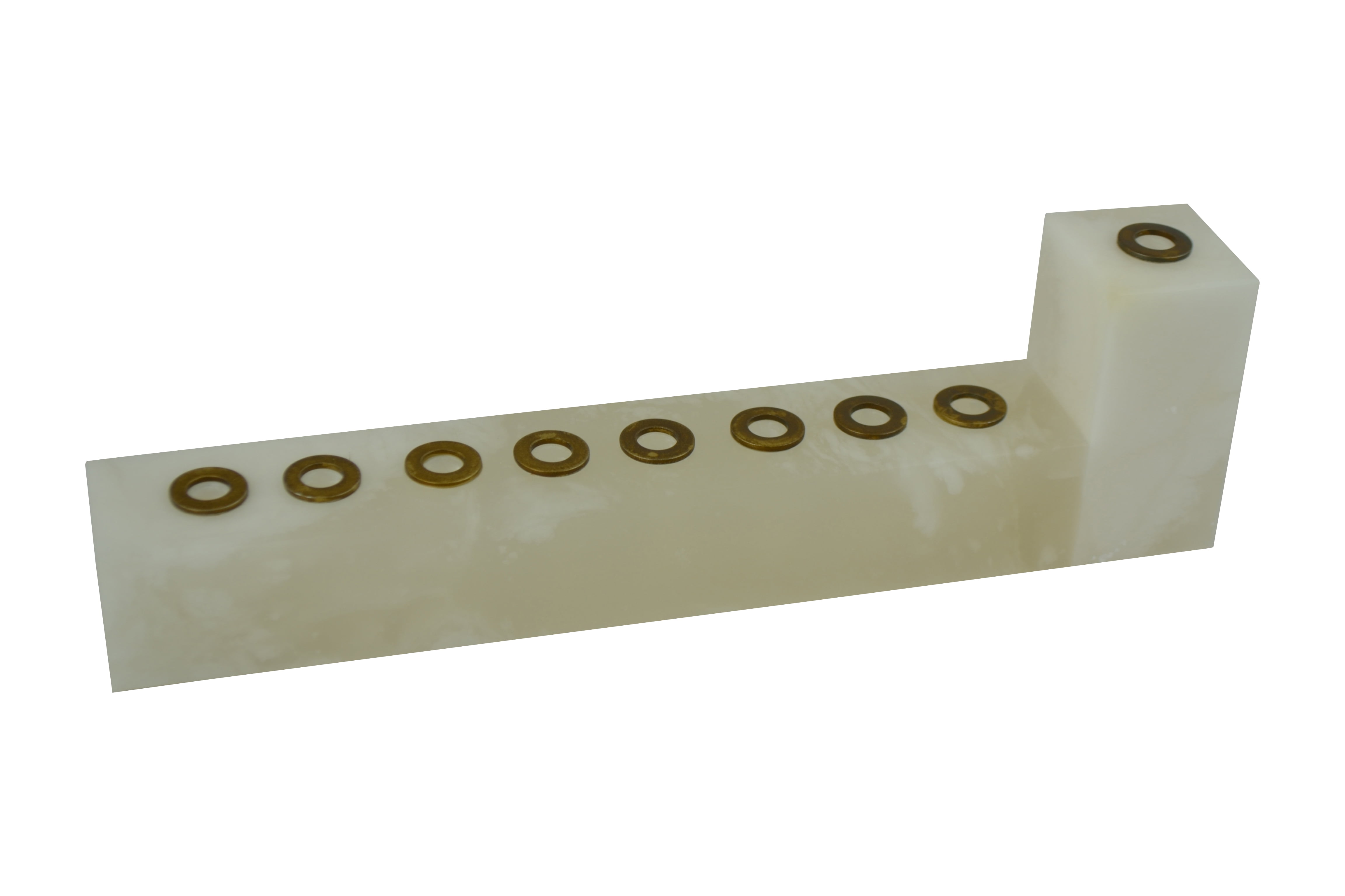 12" Inch White Alabaster Stone Menorah - Walmart.com