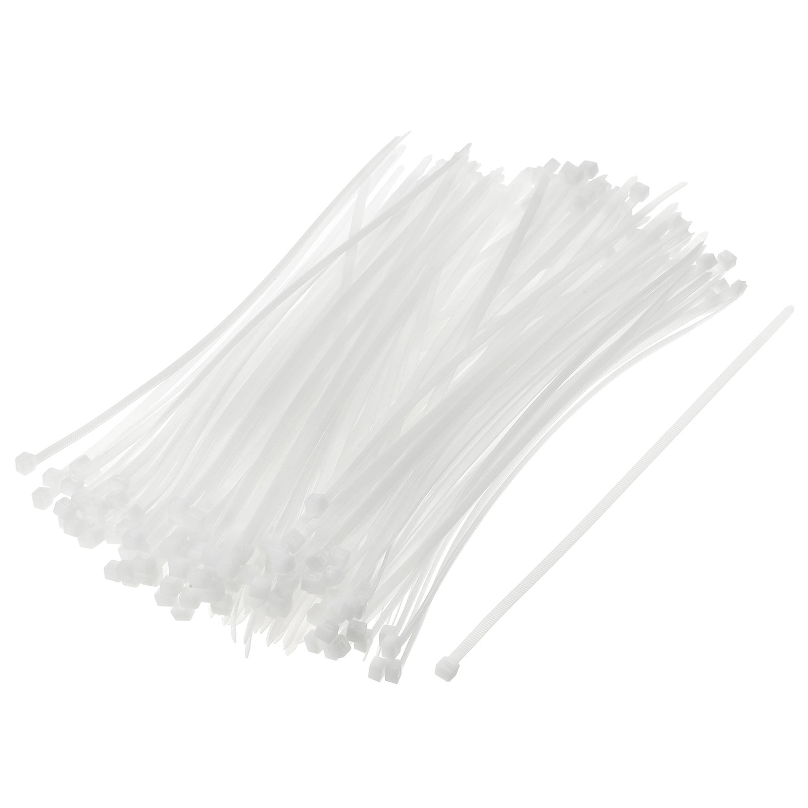 12 Inch White Zip Ties, 500 Pcs Cable Ties Nylon Strip Zip Wire Cable ...