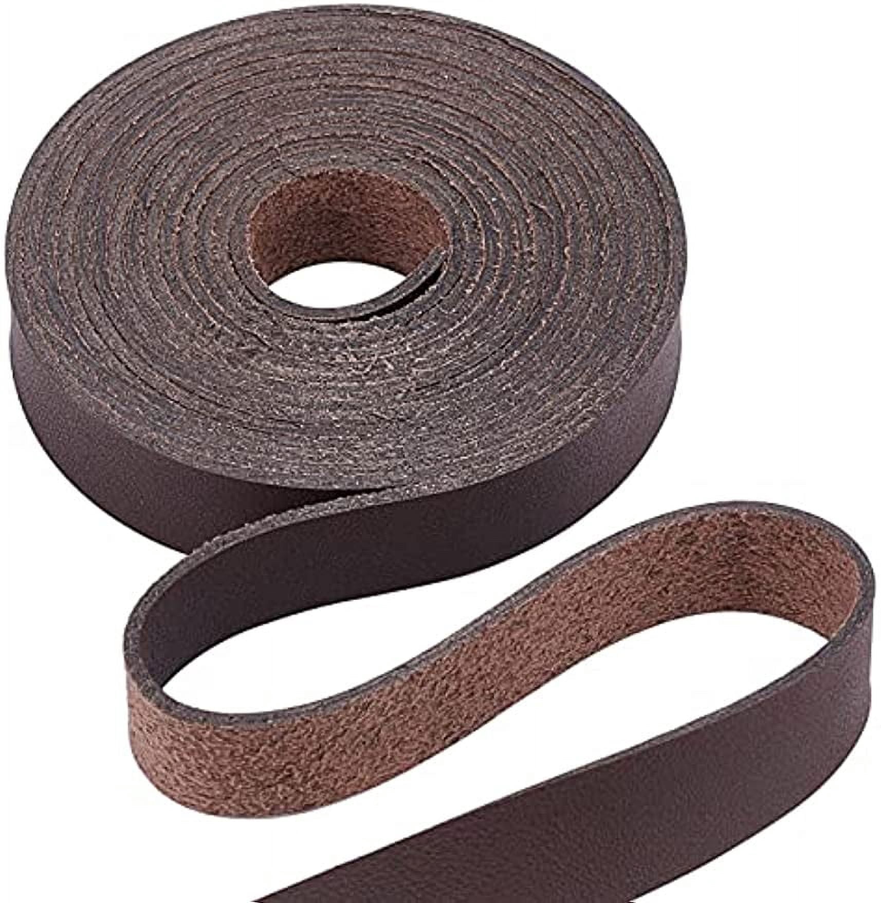 12 Inch Wide 79 Inch Long Leather Belt Wrap Single Sided Flat Cord ...