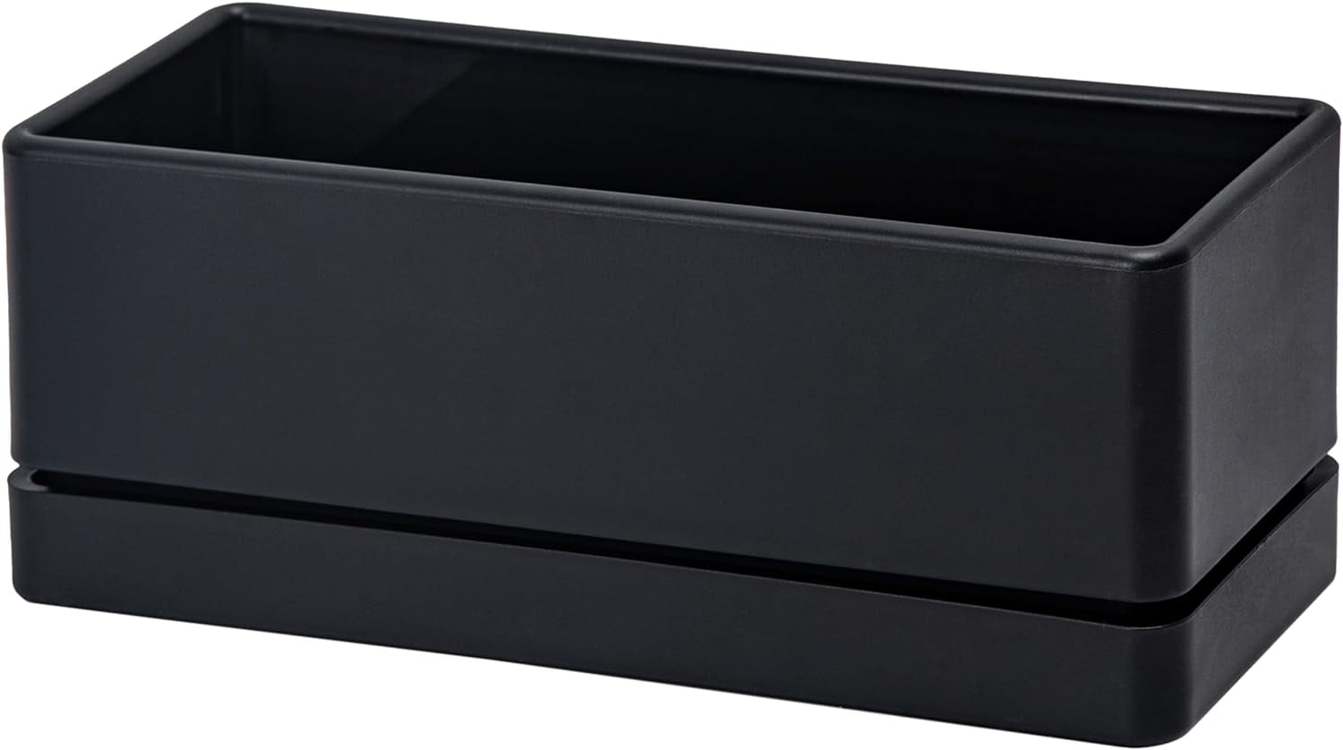 12 Inch Window Box Planter, Rectangle Plastic Herb Planter with ...