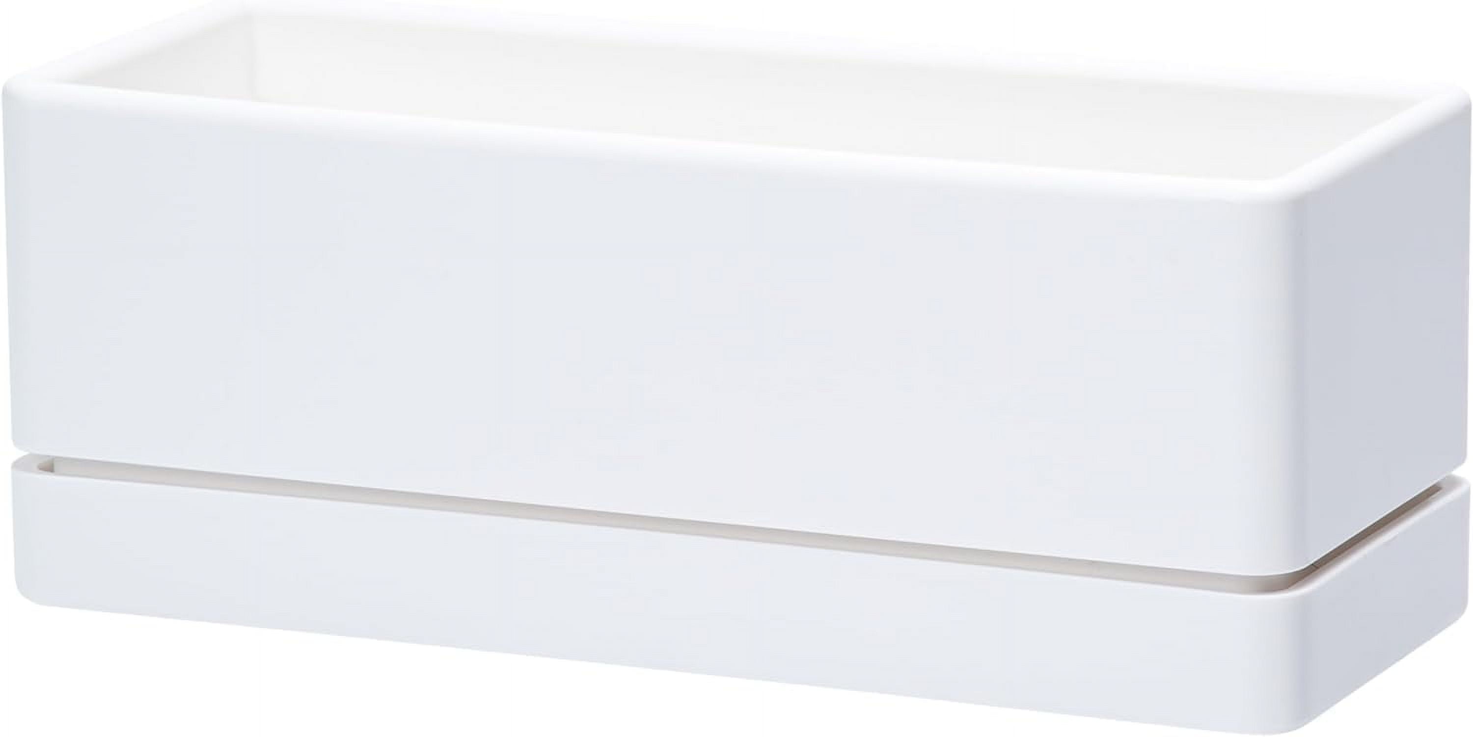 12 Inch Window Box Planter, Rectangle Plastic Herb Planter with ...