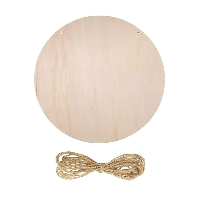 12 Inch Wood for Crafts Unfinished Wood Rounds Fiberboard for DIY ...