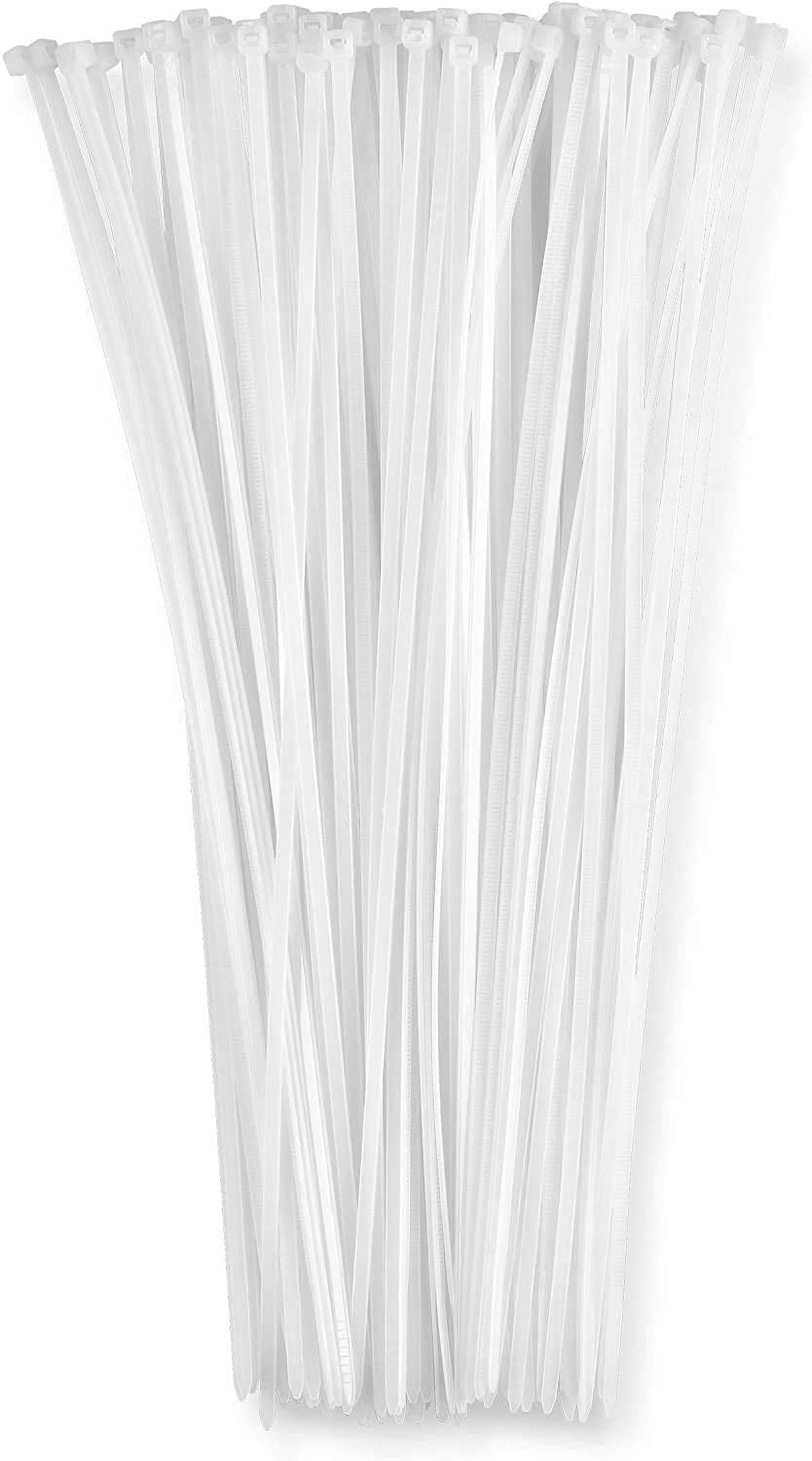 12 Inch Zip Cable Ties (250 Pack), 50lbs Tensile Strength - Heavy Duty ...