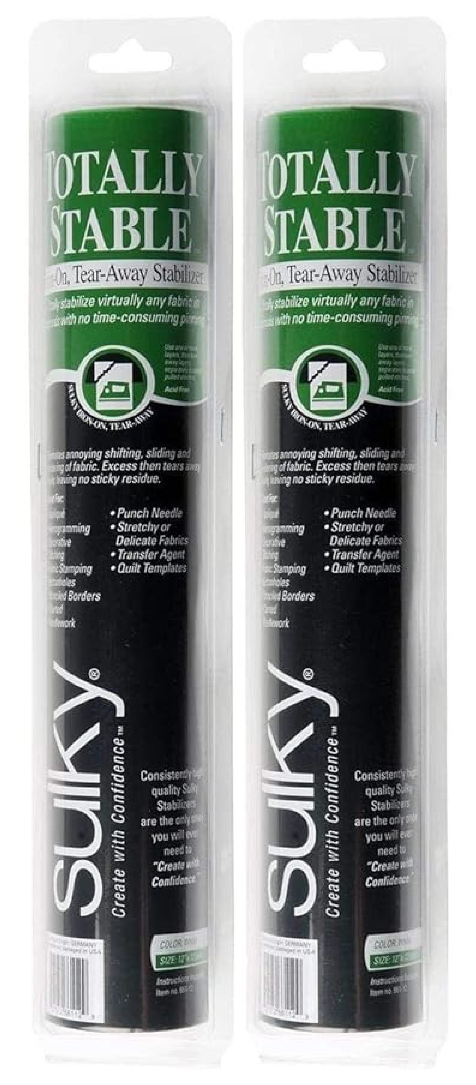 12-Inch by 12-Yard Totally Stable Iron-On Tear-Away Stabilizer Roll - 2 ...