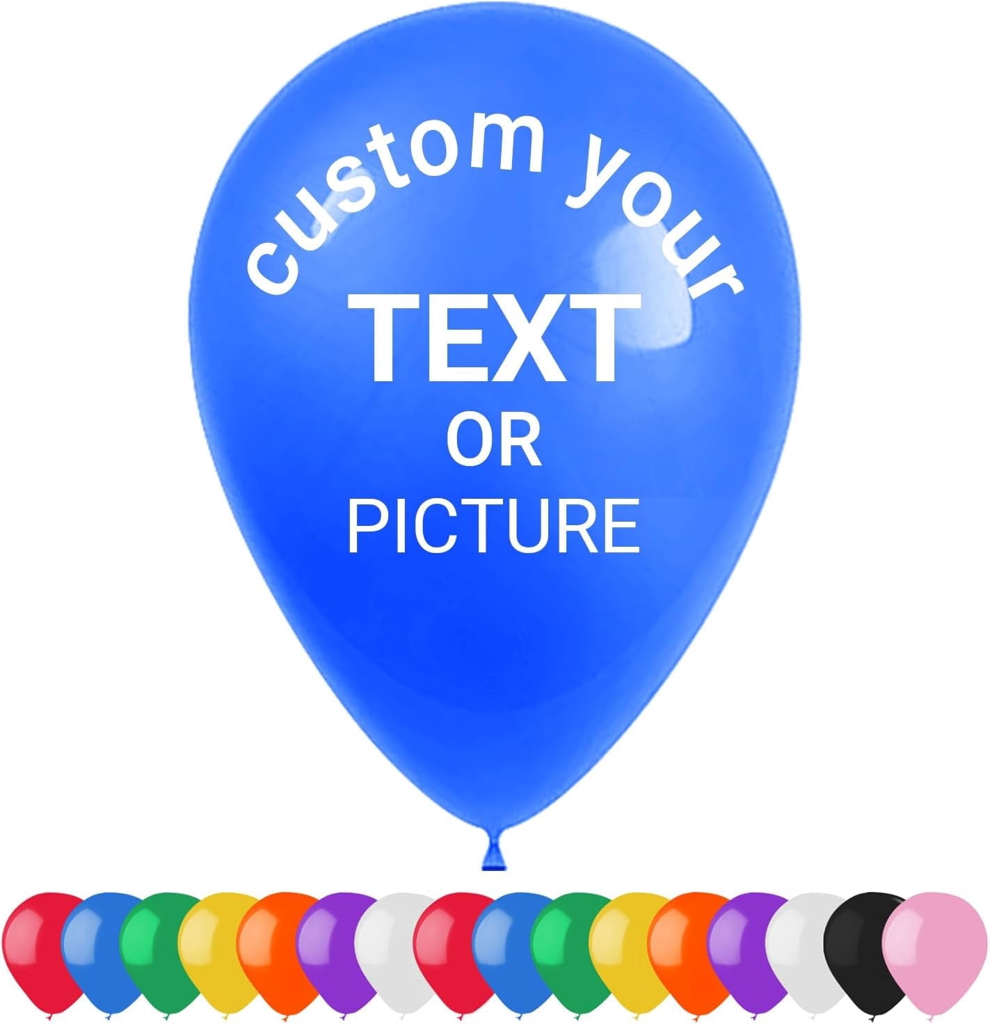 12 Inch 100 PCS Custom balloons - Personalized Balloons Monochrome Logo ...