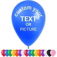 12 Inch 100 PCS Custom balloons - Personalized Balloons Monochrome Logo ...