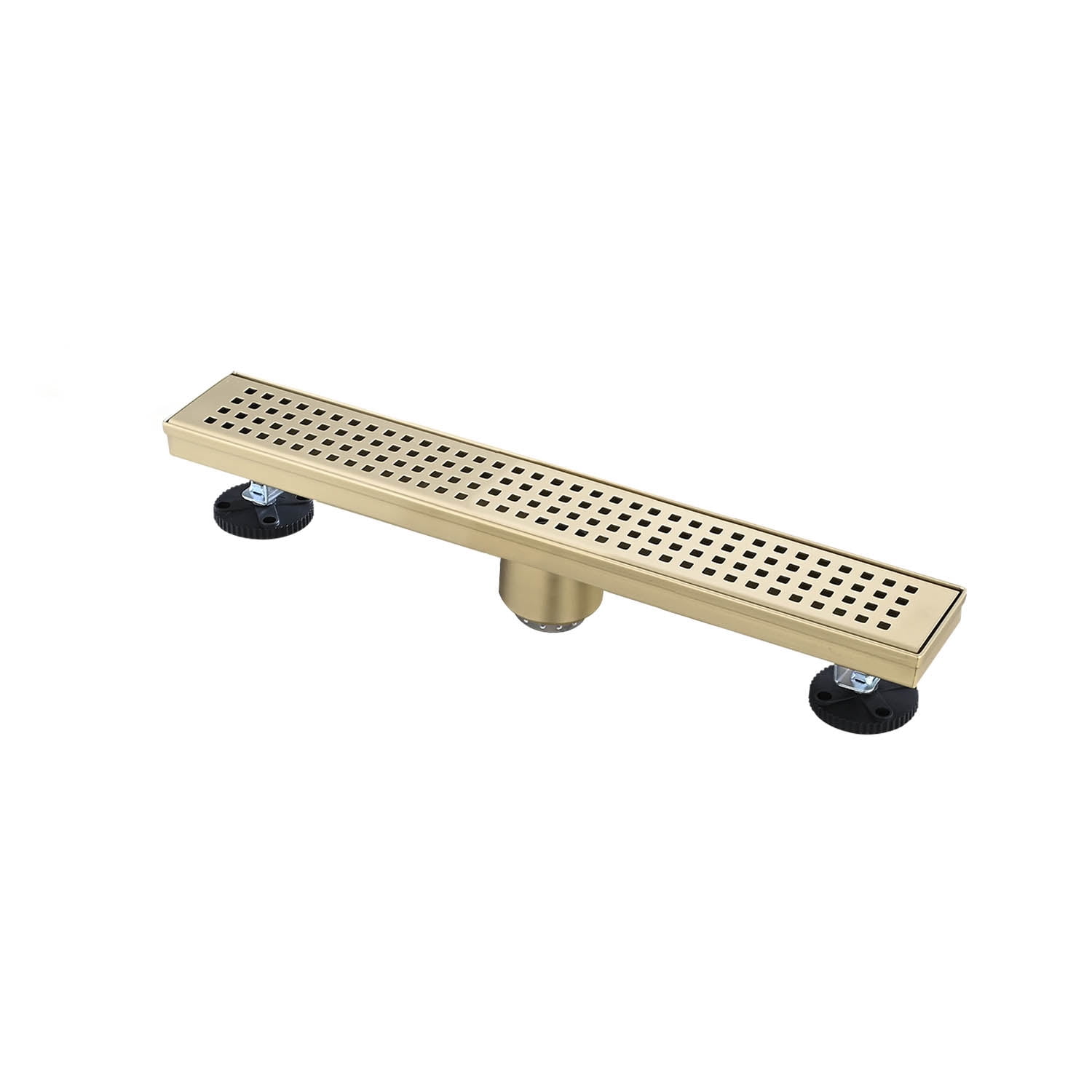 12 Inches Linear Shower Drain, Included Hair Strainer and Leveling Feet ...