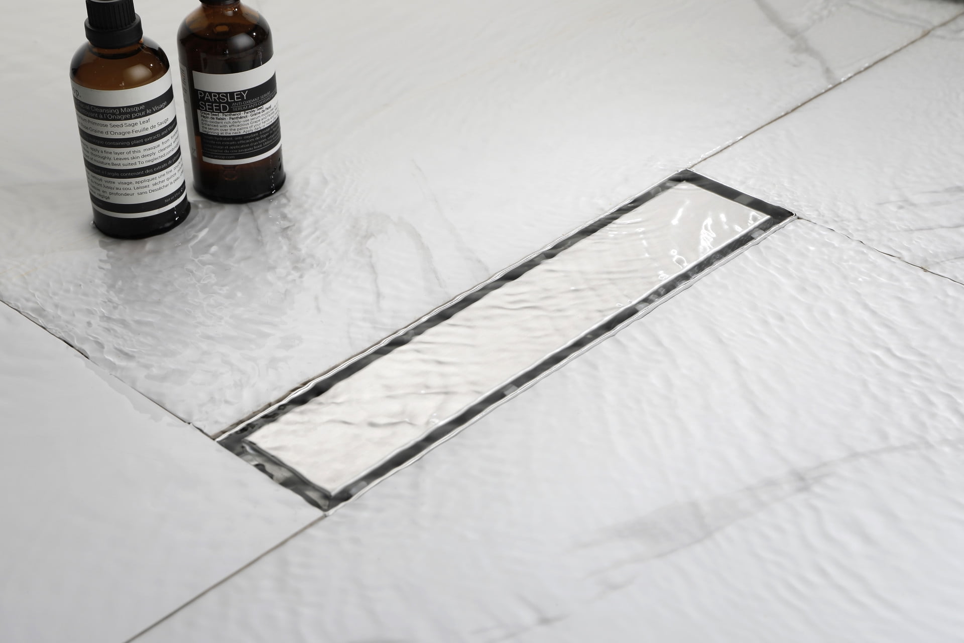 12 Inches Recessed Linear Shower Drain with Removable Cover, Stainless ...