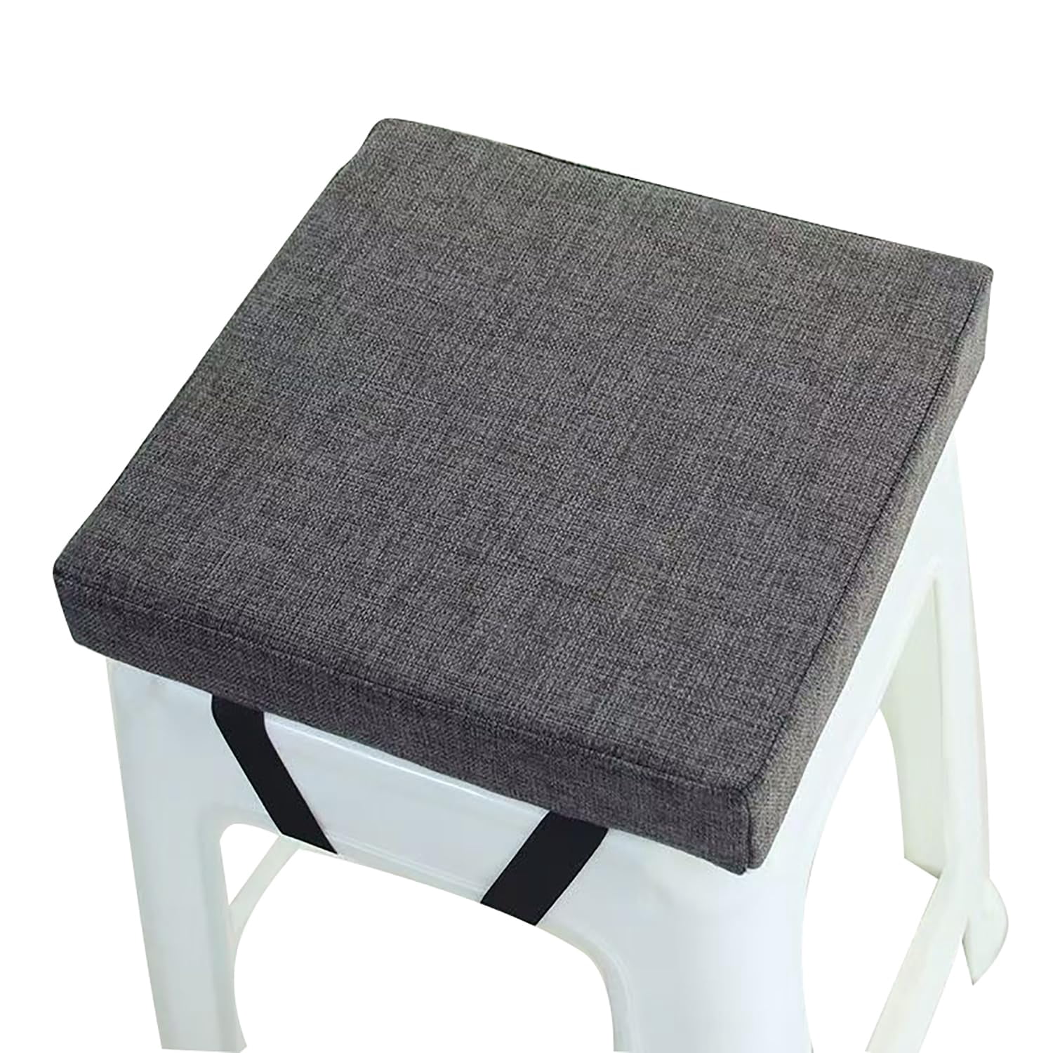12 Inches Square Stool Cushions with Adjustable Ties Thick Square Seat ...