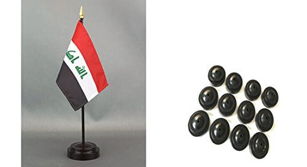 12 Iraq 4"x6" Miniature Office Desk & Little Handheld Waving Table ...