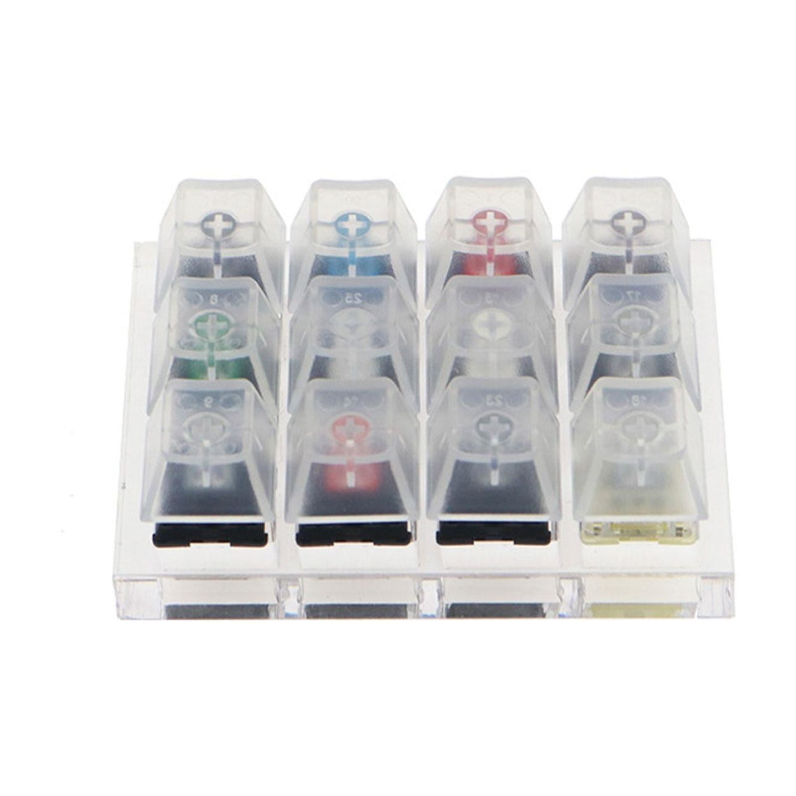 12 Key MX Tester Shaft Testing Tool with Acrylic Base Keycaps for ...
