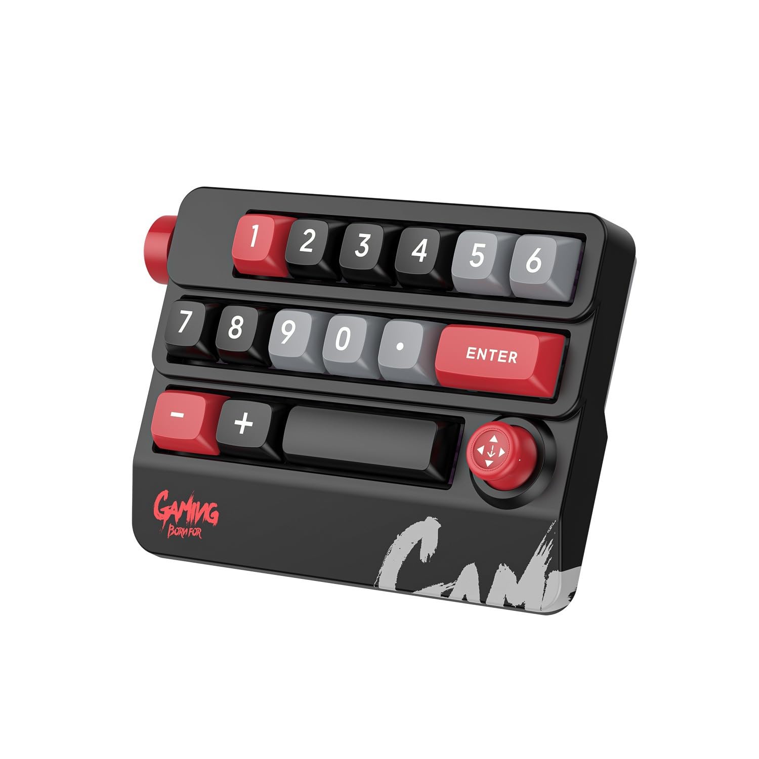 12 Keys Gaming Keypad with Right Joystick, One Handed Keyboard Fully ...