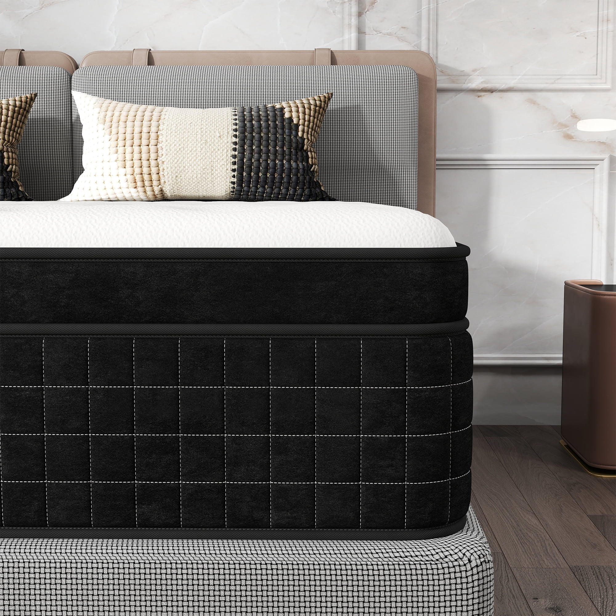 DalisTairy 12" King Mattress In A Box Gel Memory Foam And Pocket Spring ...