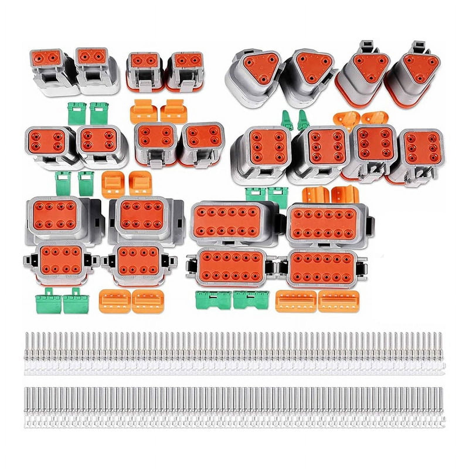 12 Kits DT Series Connector Kit 2 3 4 6 8 12 Pin Connectors IP68 ...