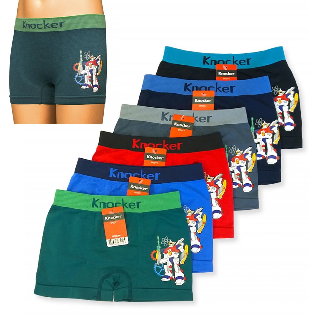 12 Knocker Boys Boxer Shorts Seamless Transformer Spandex Kids Soft ...