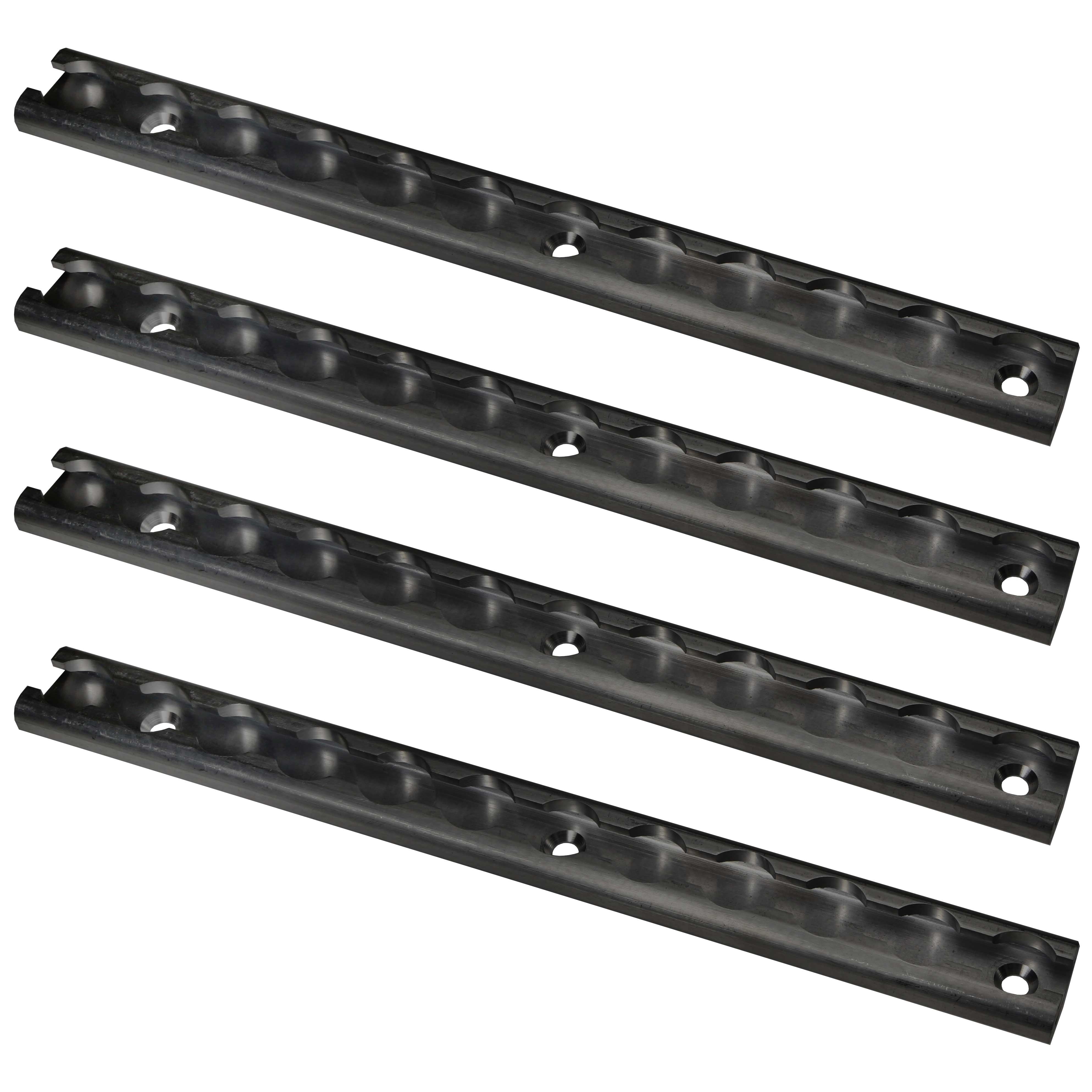 12" L-Track- Black - 4 Pack - Walmart Business Supplies