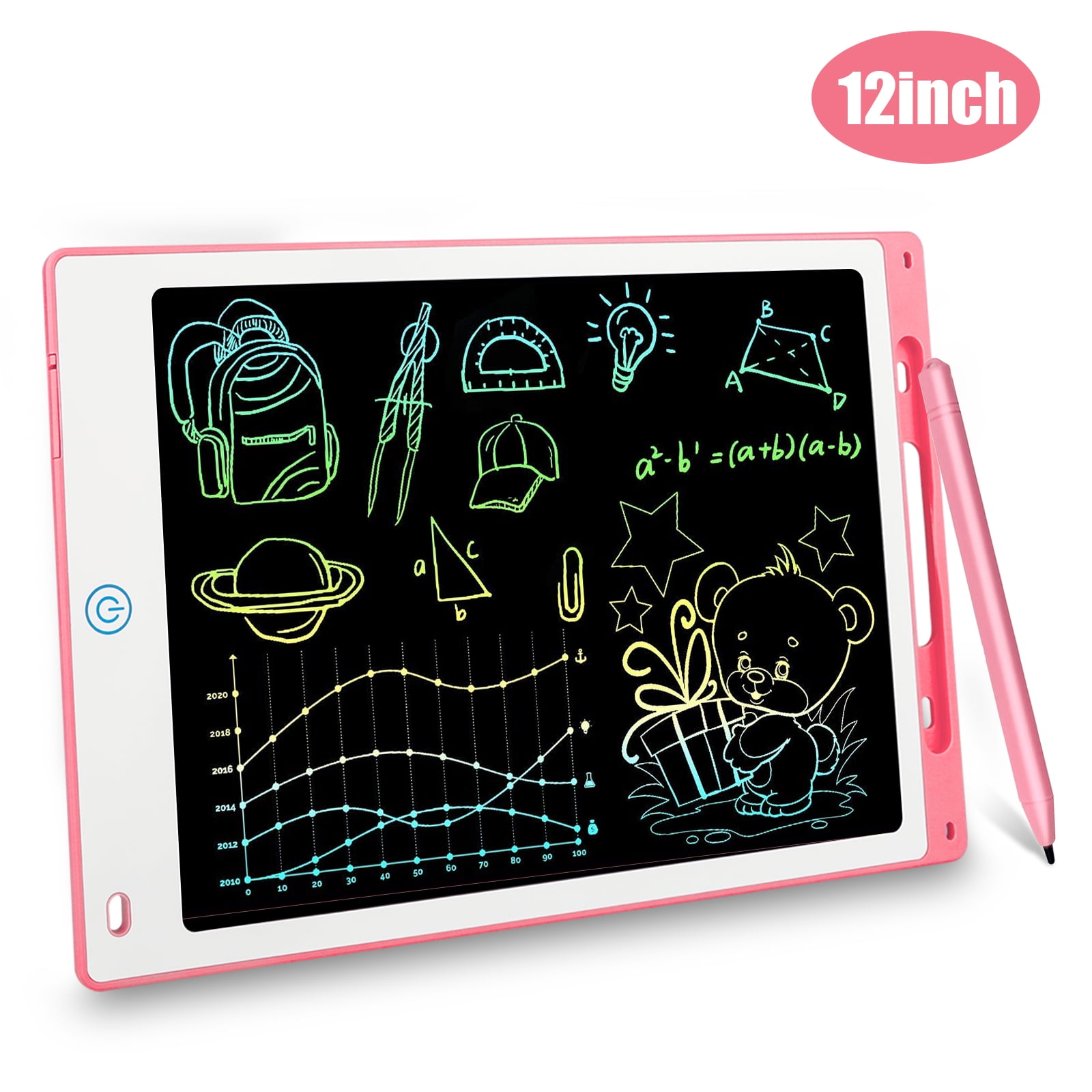 12" LCD Writing Tablet Portable Electronic Drawing Notepad Doodle Board ...