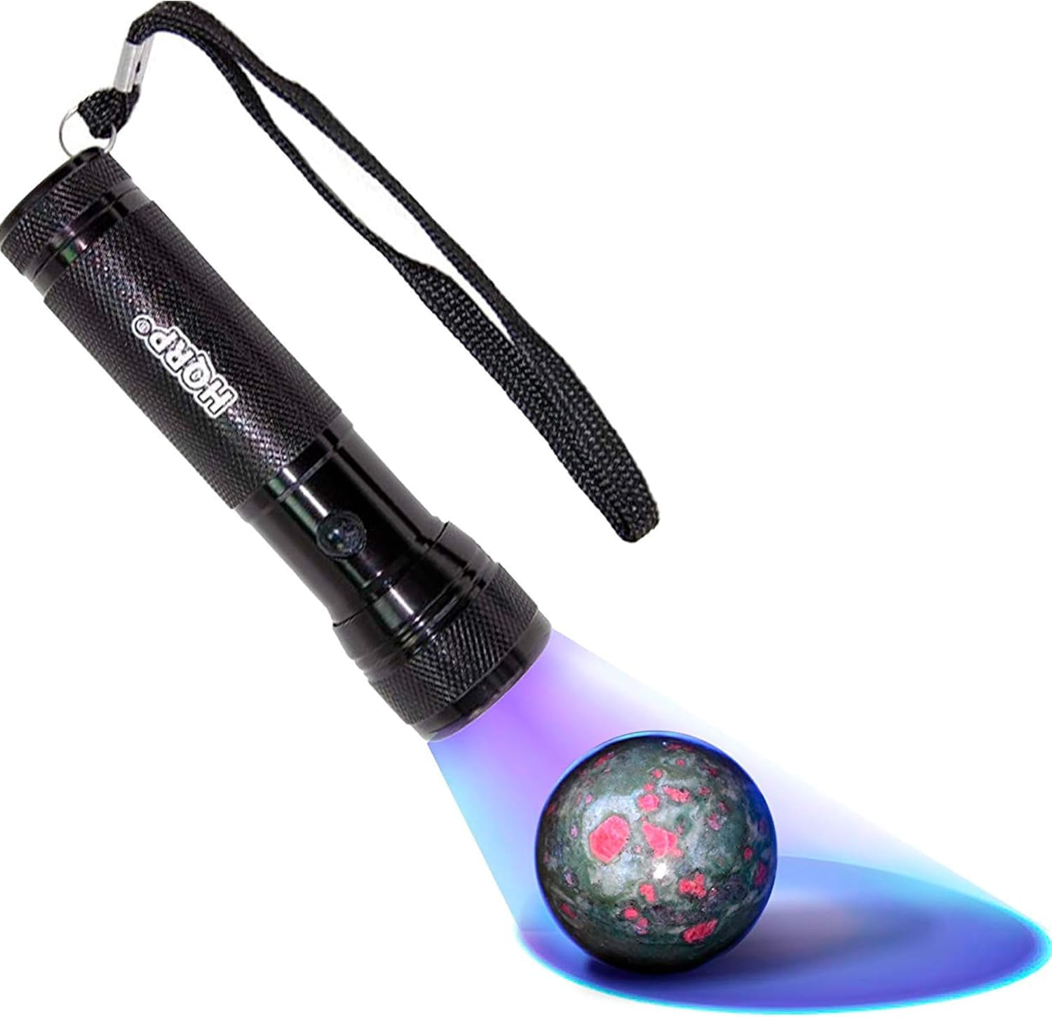 12 LED 365 nm Flashlight Blacklight for Minerals Inspection ...
