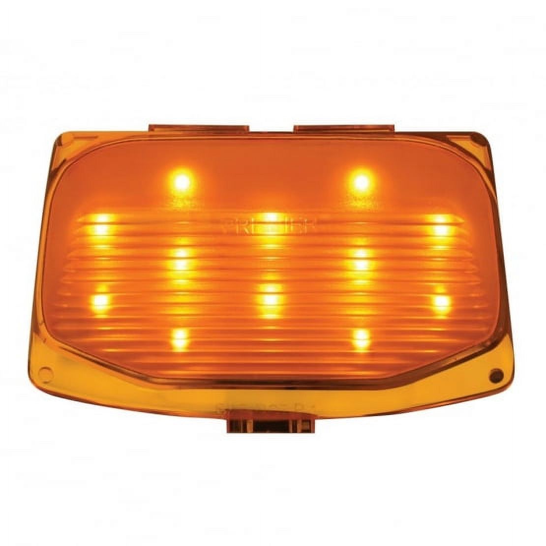 12 LED Harley Front Fender Tip Light - Amber LED/Amber Lens - Walmart.com