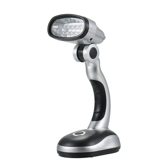 12 LED Portable Desk Light Table Lamp 3 AA Batteries Operated ...