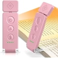 12 LED Rechargeable Book Light, Clip-on Reading Light with 5 Colors & 5 ...