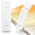 12 LED Rechargeable Book Light, Clip-on Reading Light with 5 Colors & 5 ...