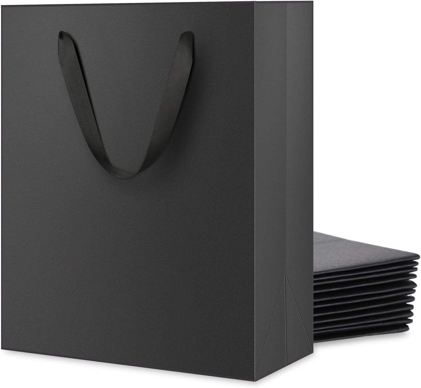 12 Large Gift Bags 10x4.5x11 Inches, Matte Black - Walmart.com
