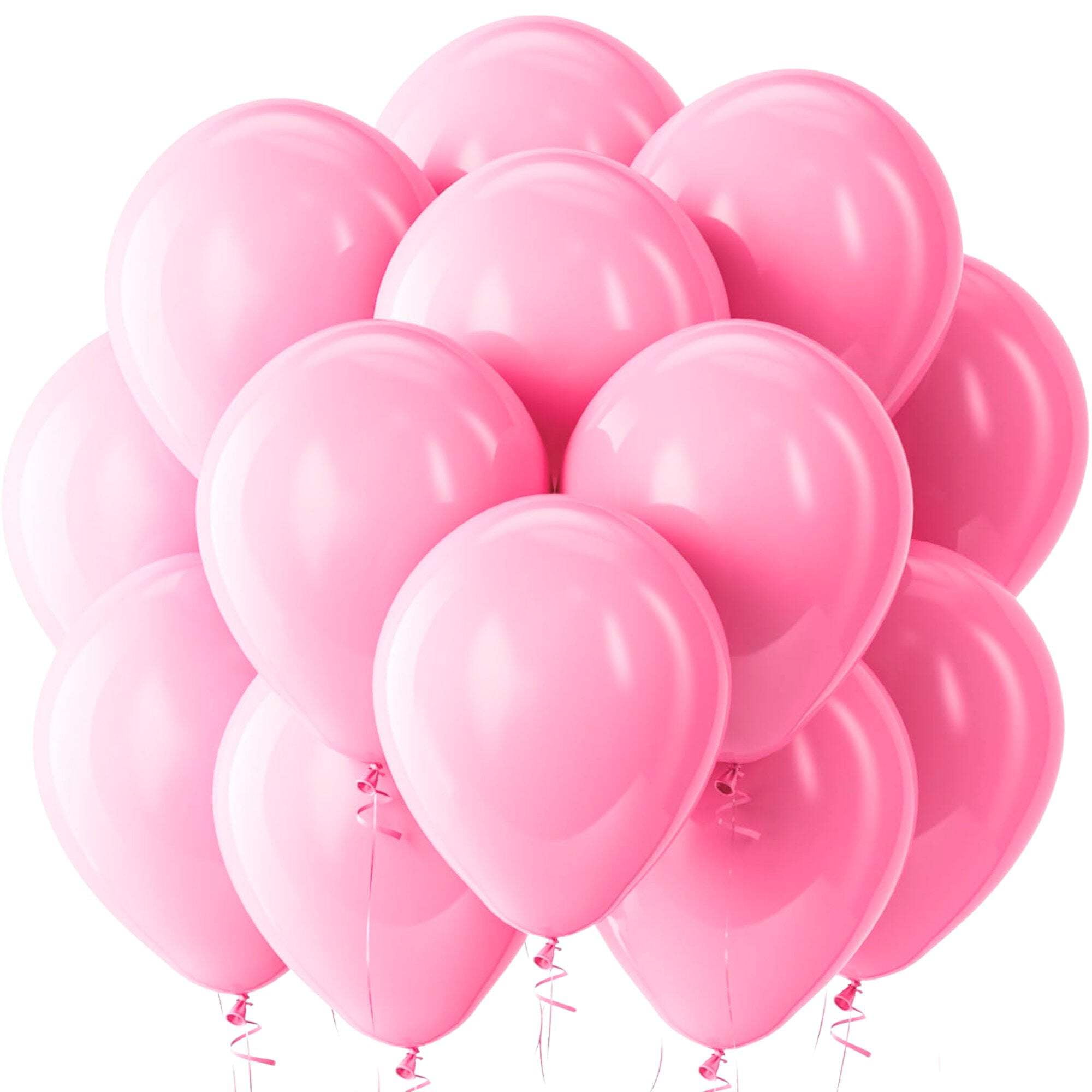 12" Latex Balloons – 10 Baloons, Pink, Helium-Quality Party Balloons ...