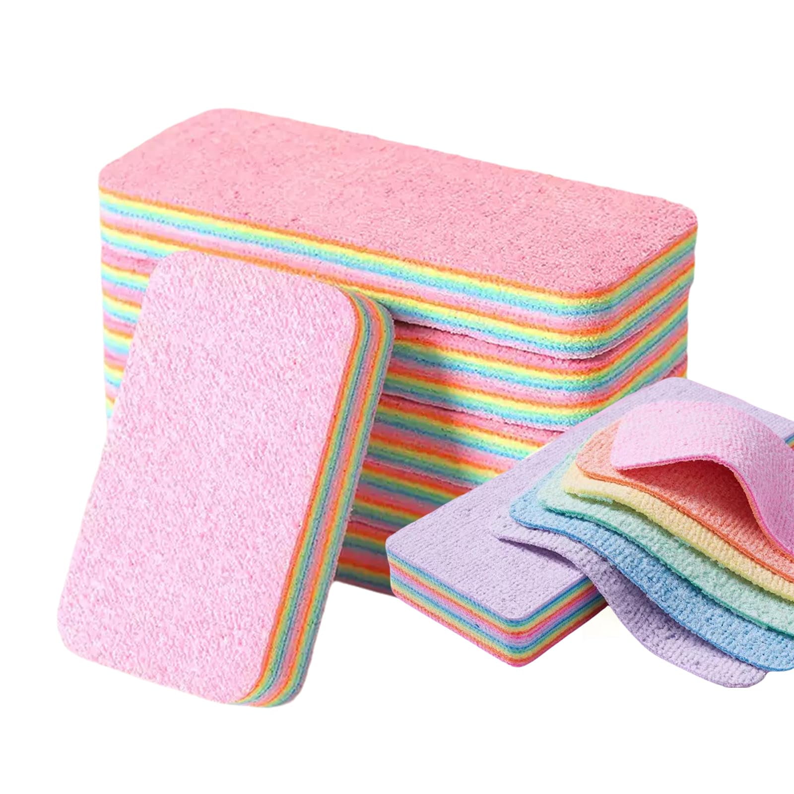 12 Layer Microfiber Sponge, Layered Microfiber Sponge, Peelable ...