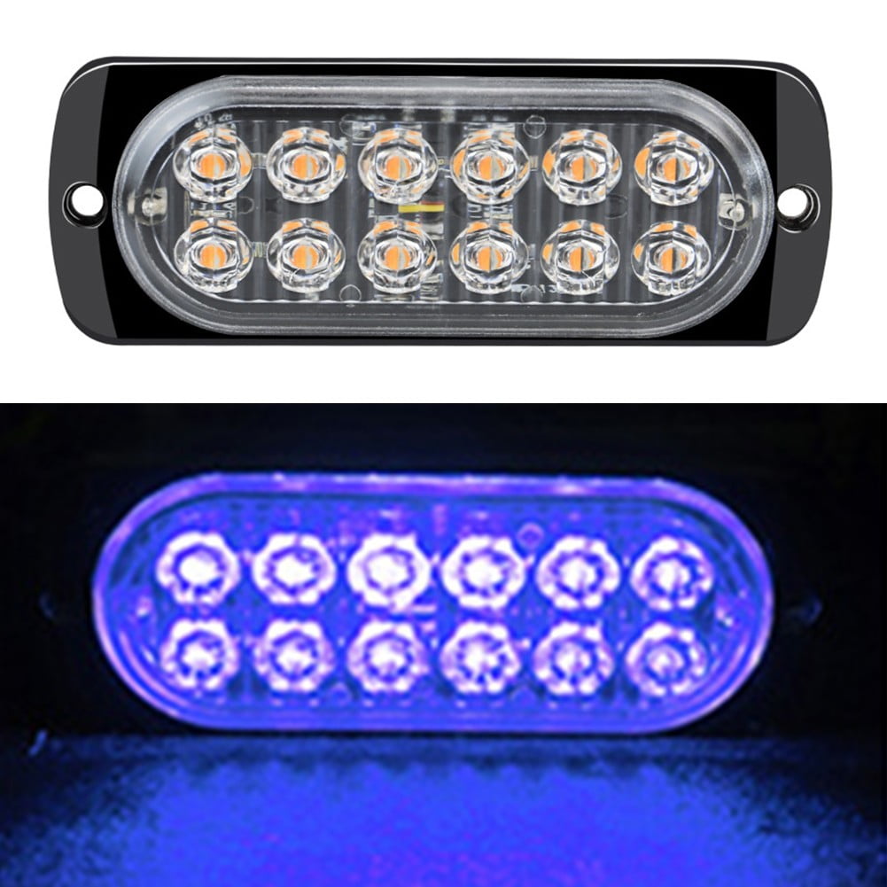 12 Led Strobe Side Light Strobe Flashing Lightbar Car Truck Lamp ...