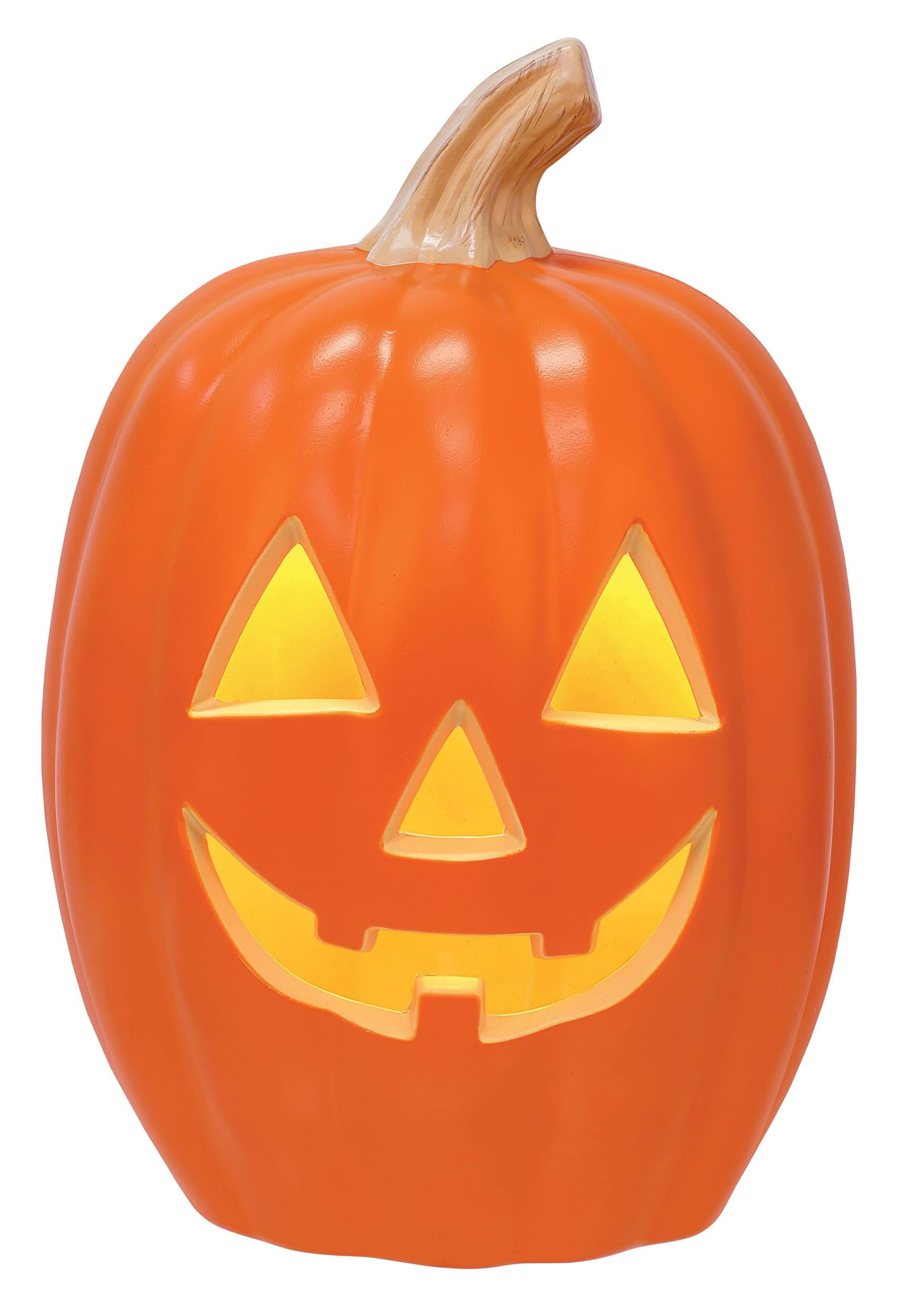 "12"" LED Light Up Pumpkin Decoration, Halloween Decor" - Walmart.com