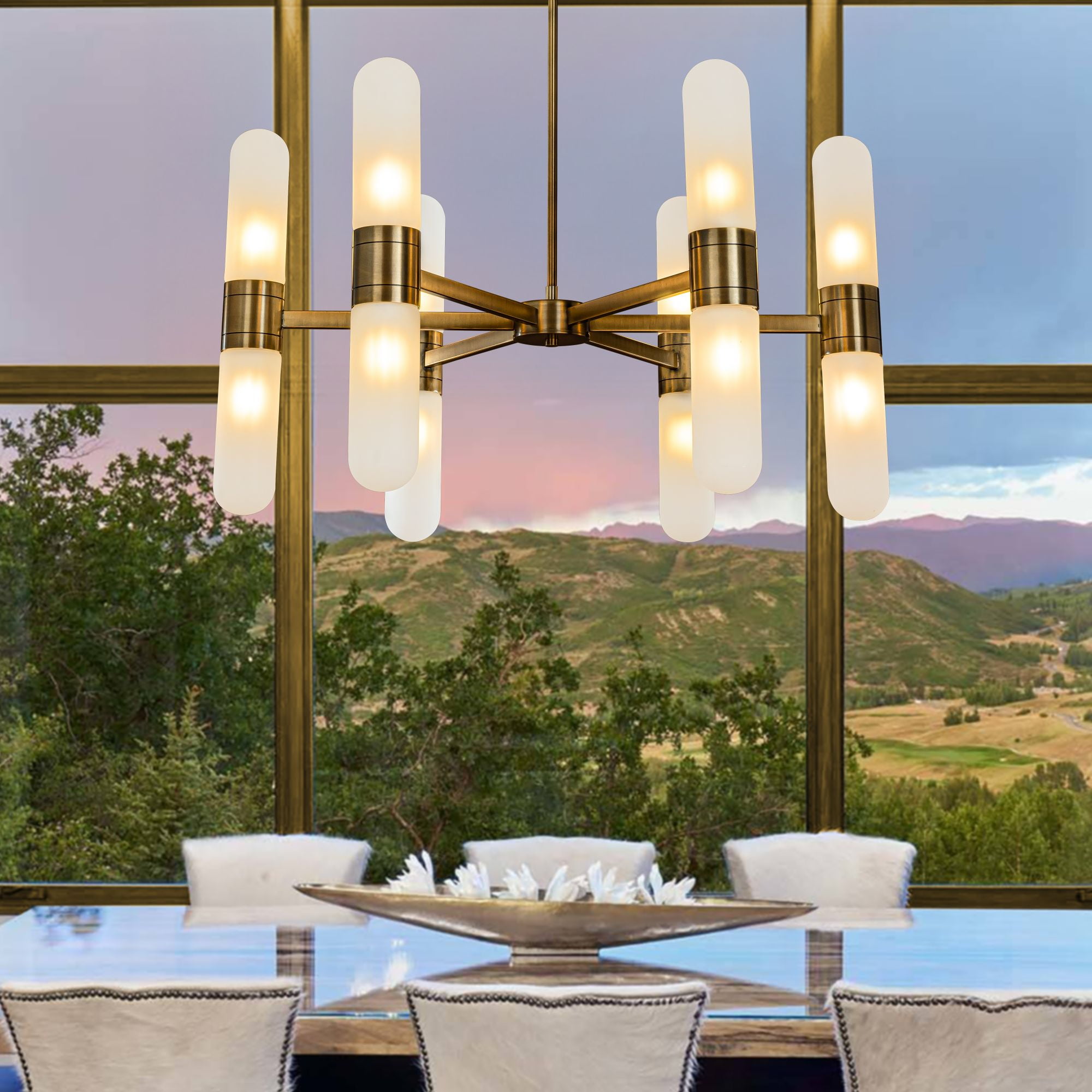 12-Light W35 in Modern Wagon Wheel Chandelier in Antique Bronze with ...
