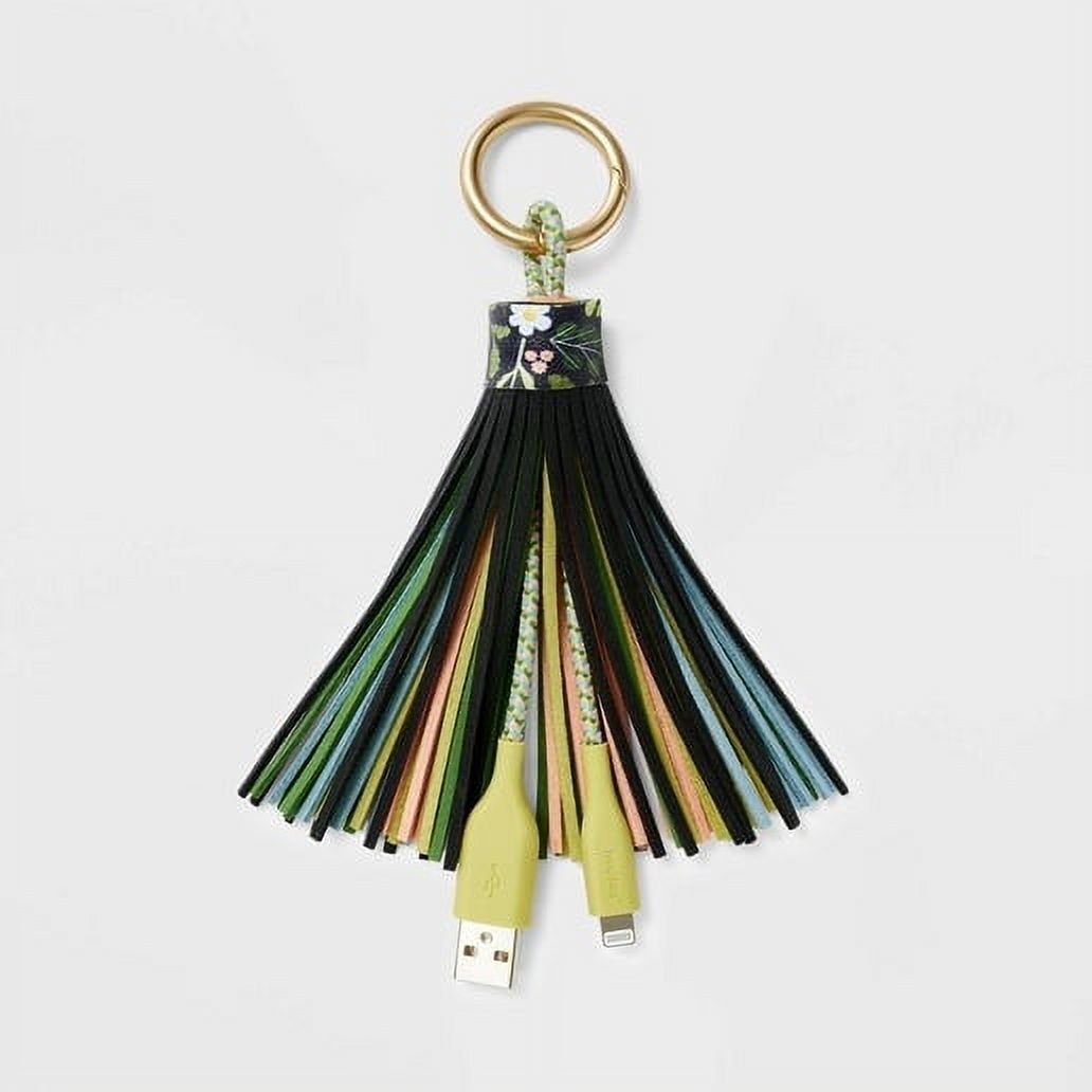 12" Lightning to USB-A Keychain Cable, Natural - Walmart.com