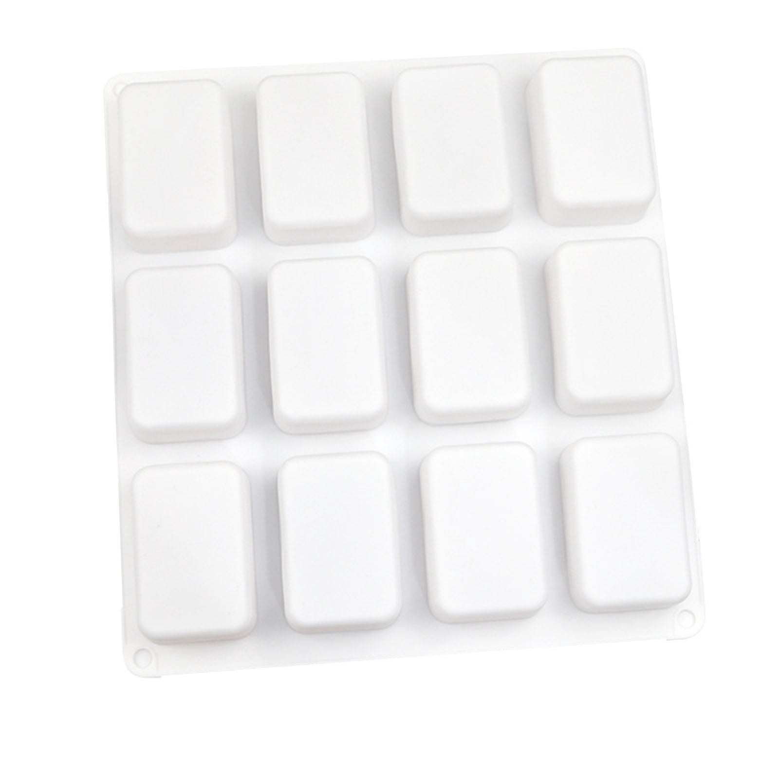 12-Link Chocolate Small Rectangular Molds,Food Grade Silicone Baking ...