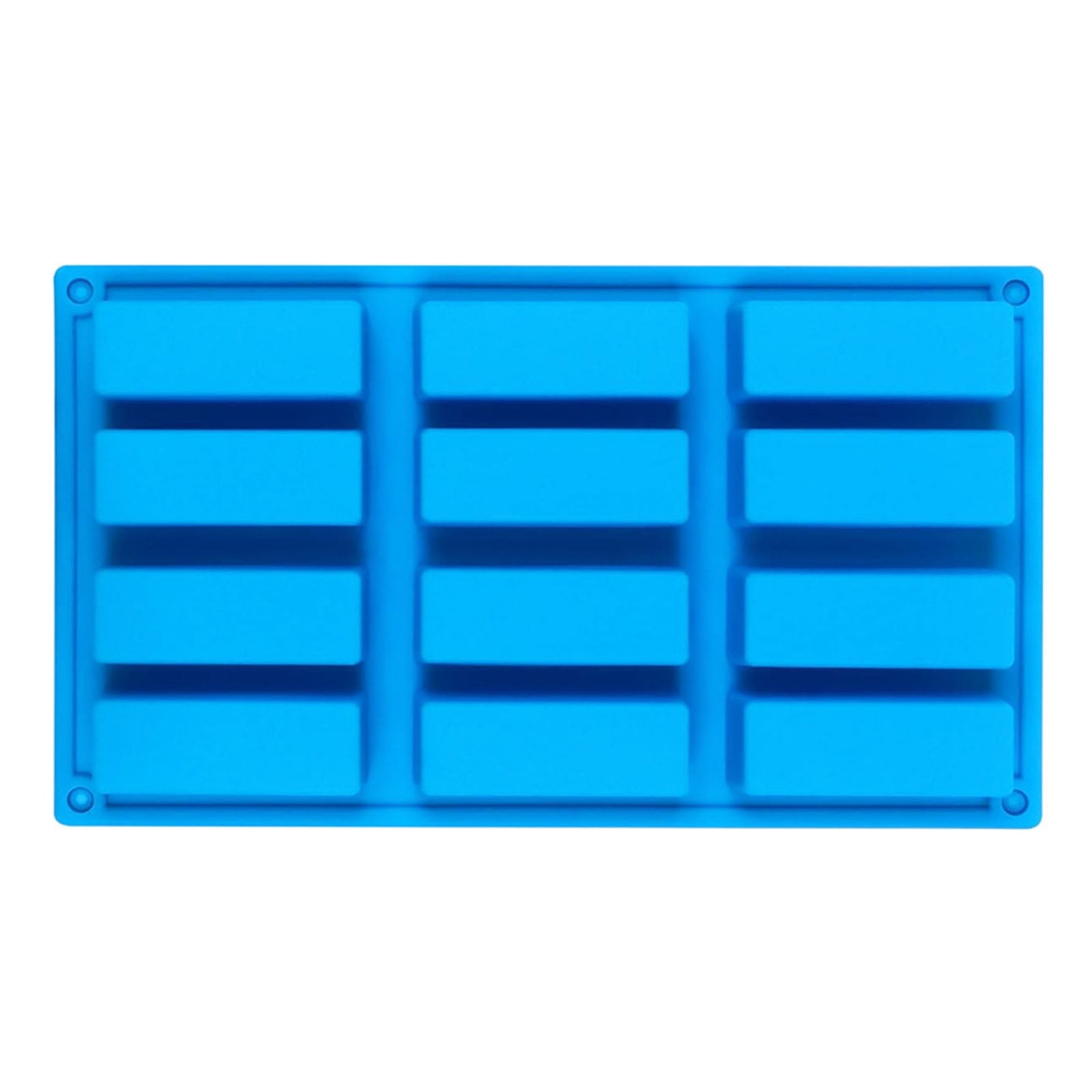12-Link Chocolate Small Rectangular Molds,Food Grade Silicone Baking ...