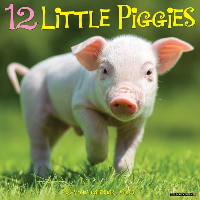 12 Little Piggies 2025 12 X 12 Wall Calendar (Other) - Walmart.com