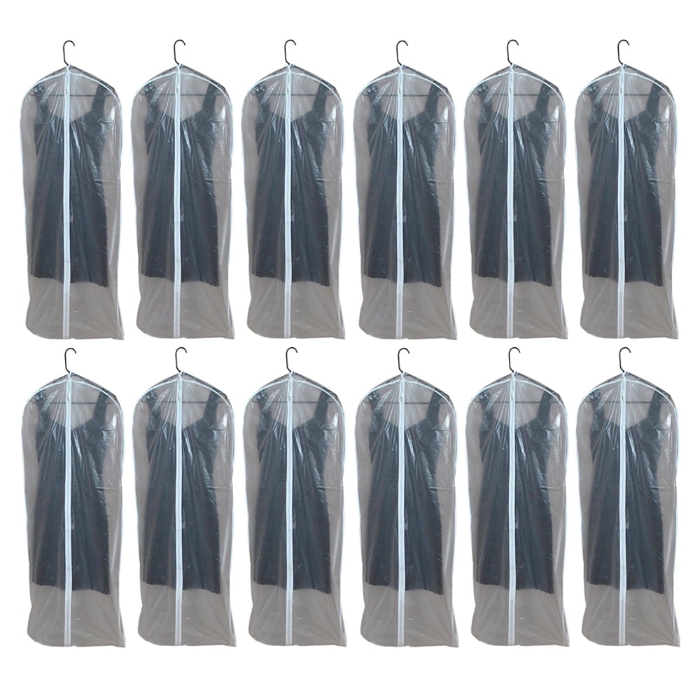 12 Lot Dress Garment Storage Bag 53" Protect Suit Cover Gown Storage ...