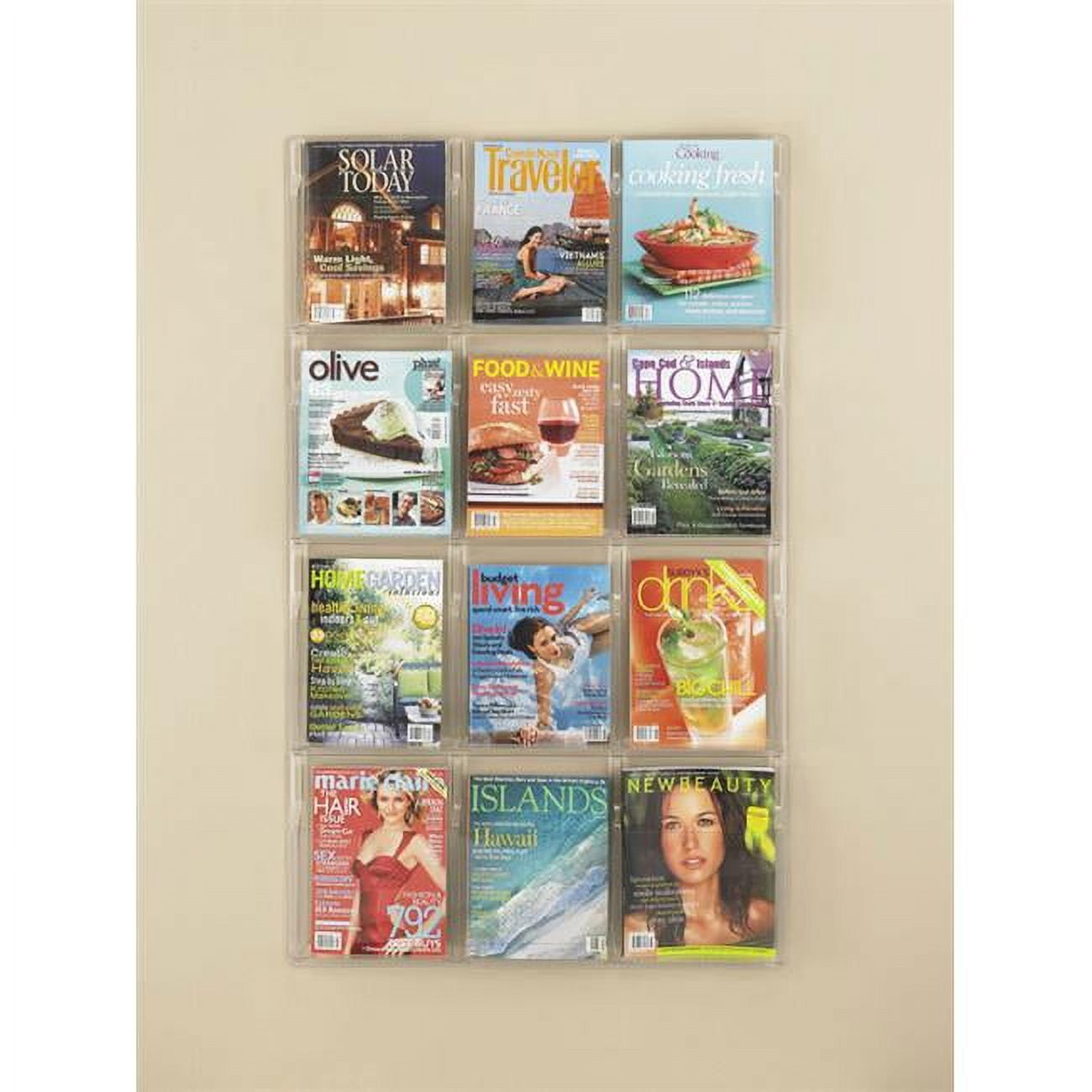 12 Magazine Reveal Display in Clear - Walmart.com