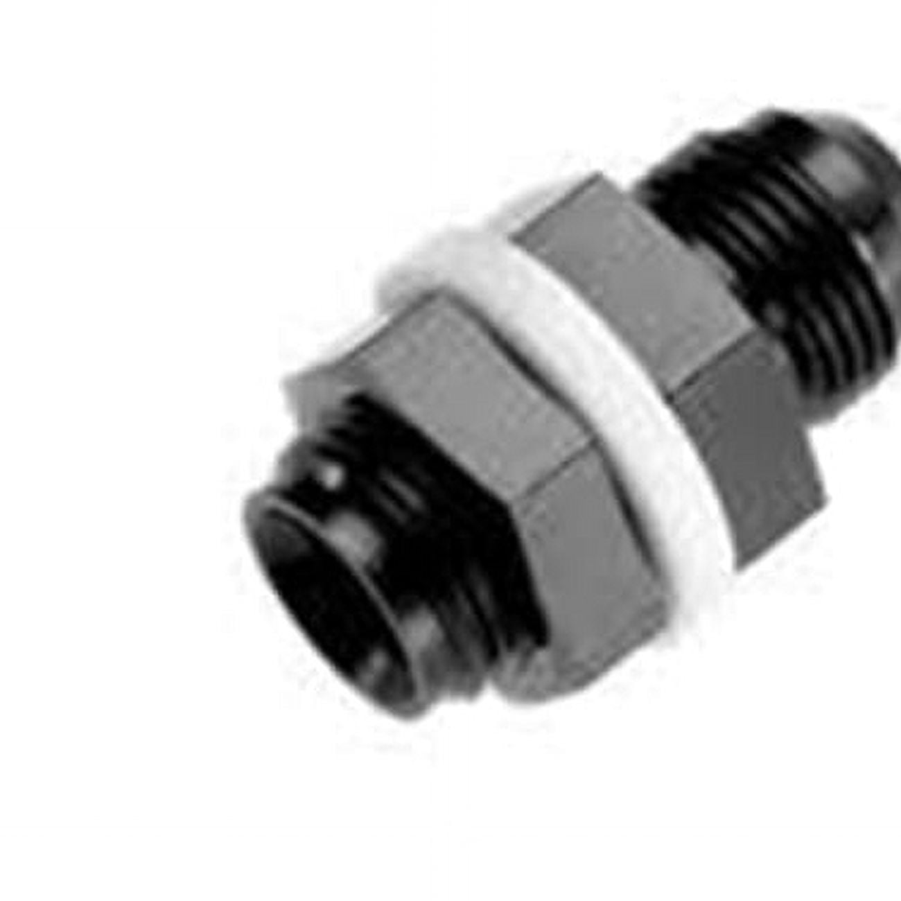 12 Male AN & JIC with 2 Tefflon Washers & Inside Flow Chamfer - Black ...