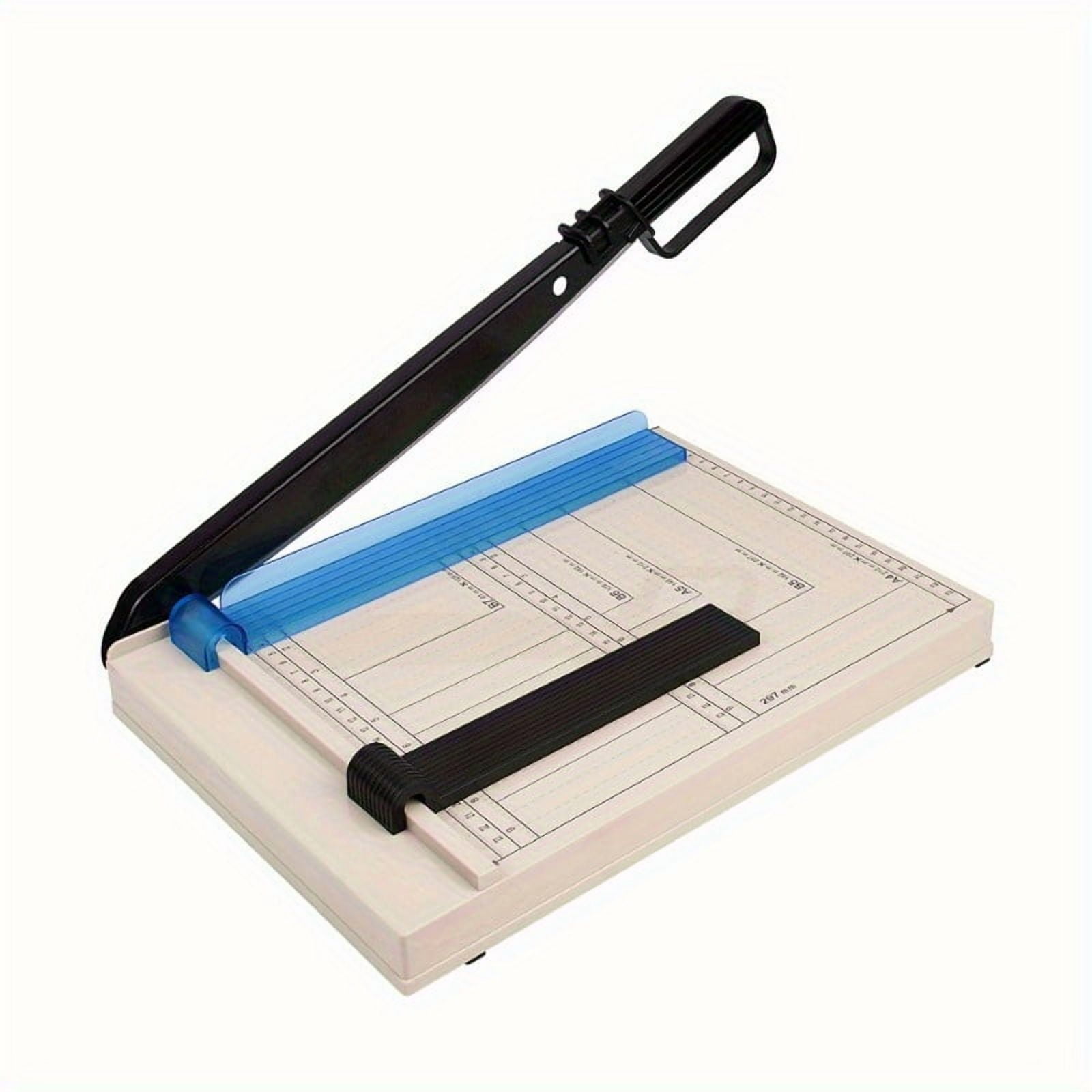 12" Manual Guillotine Paper Cutter - 16-Sheet Capacity w/ Safety Guard ...