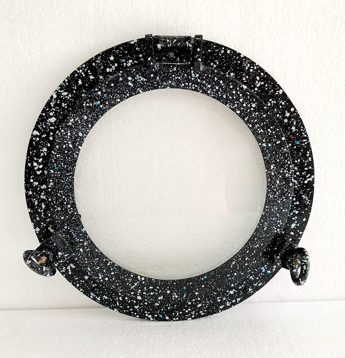 12" Maritime Black Patina Porthole Round Window Glass Nautical Boat ...