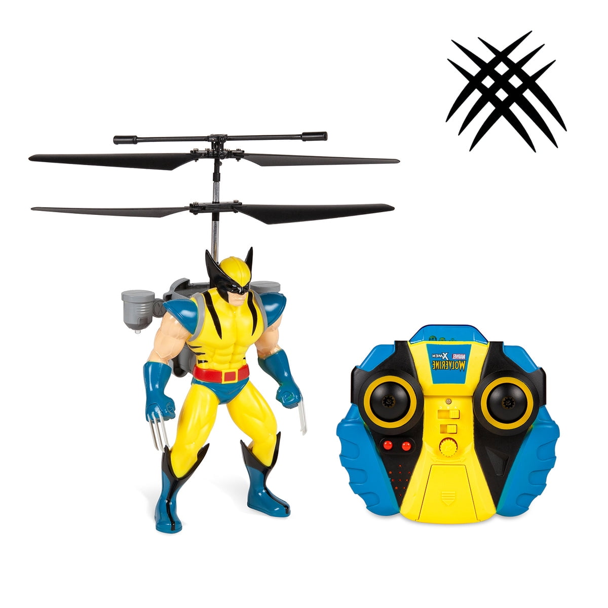 Marvel X-Men Wolverine 12" Jetpack Flying IR Helicopter Figure Toy ...
