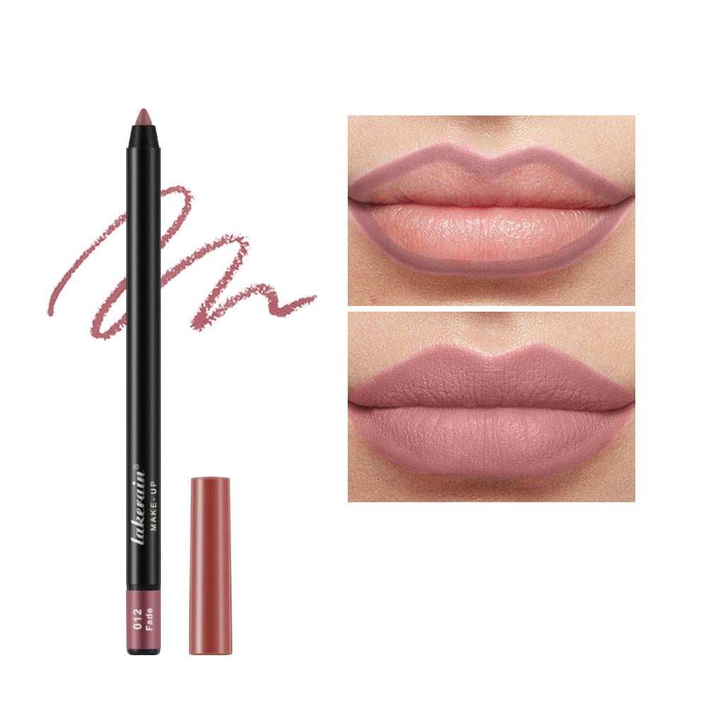 12 Matte Colors Lip Liner Long-lasting Non-fading Waterproof and Anti ...