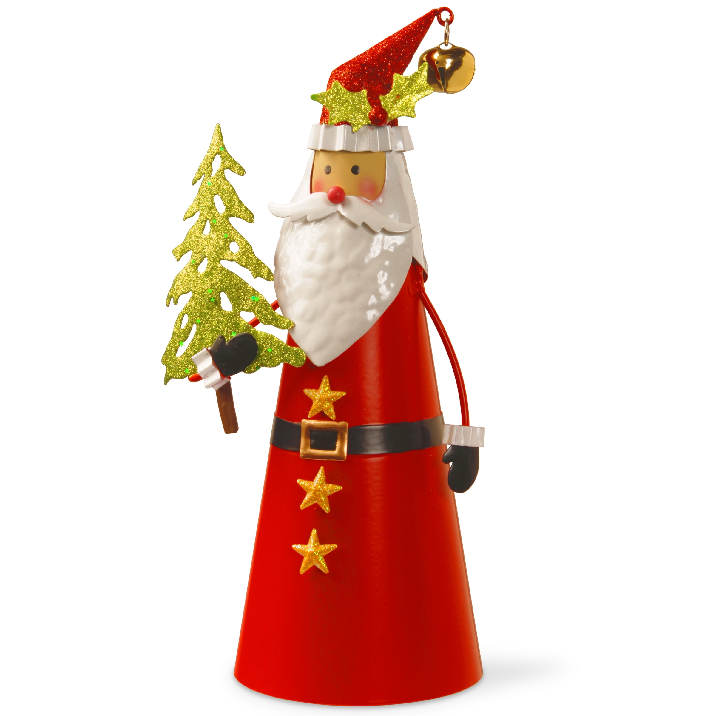 12" Metal Santa Character - Walmart.com