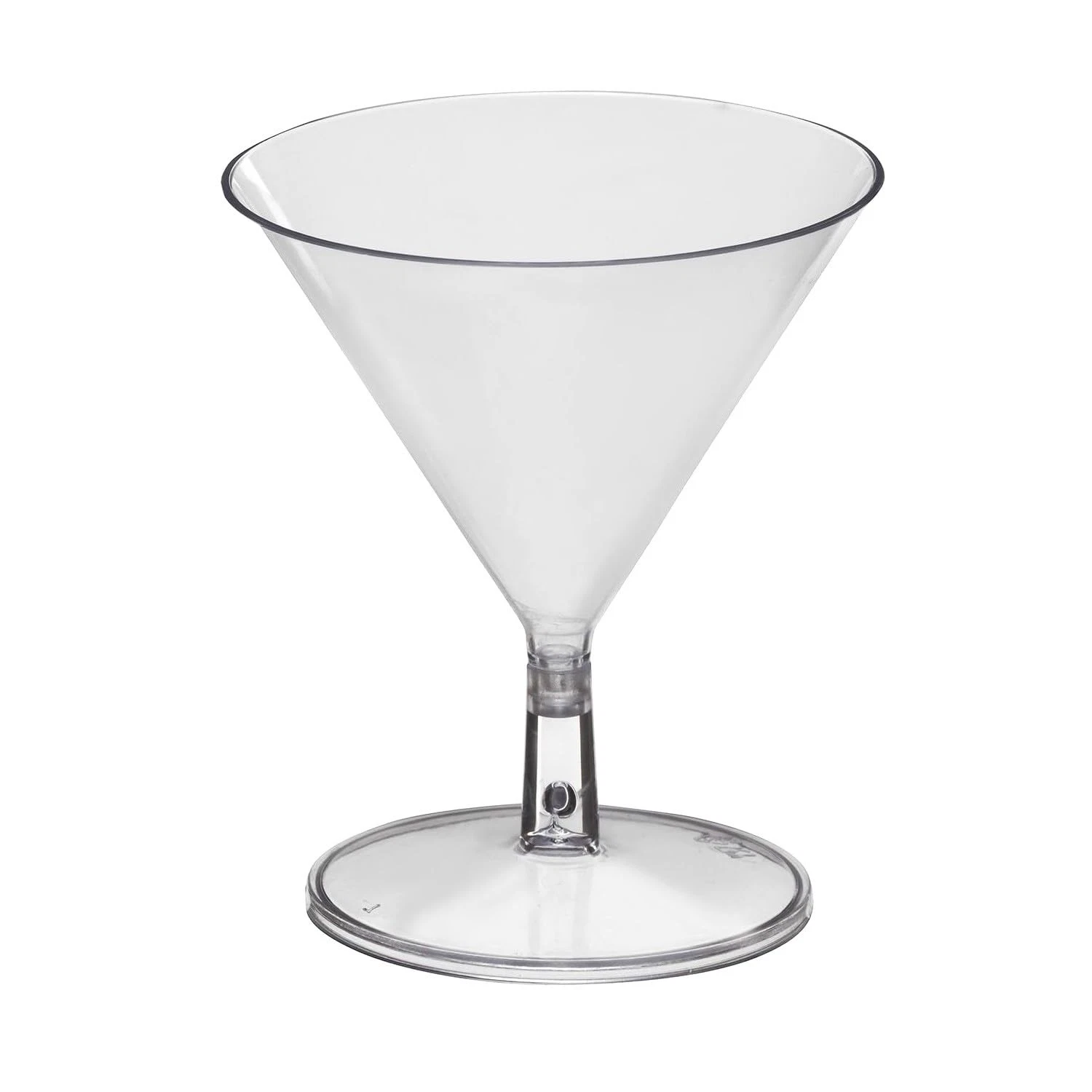 12 Mini Martini Cups Clear Plastic 2Oz Perfect For Appetizers Desserts ...